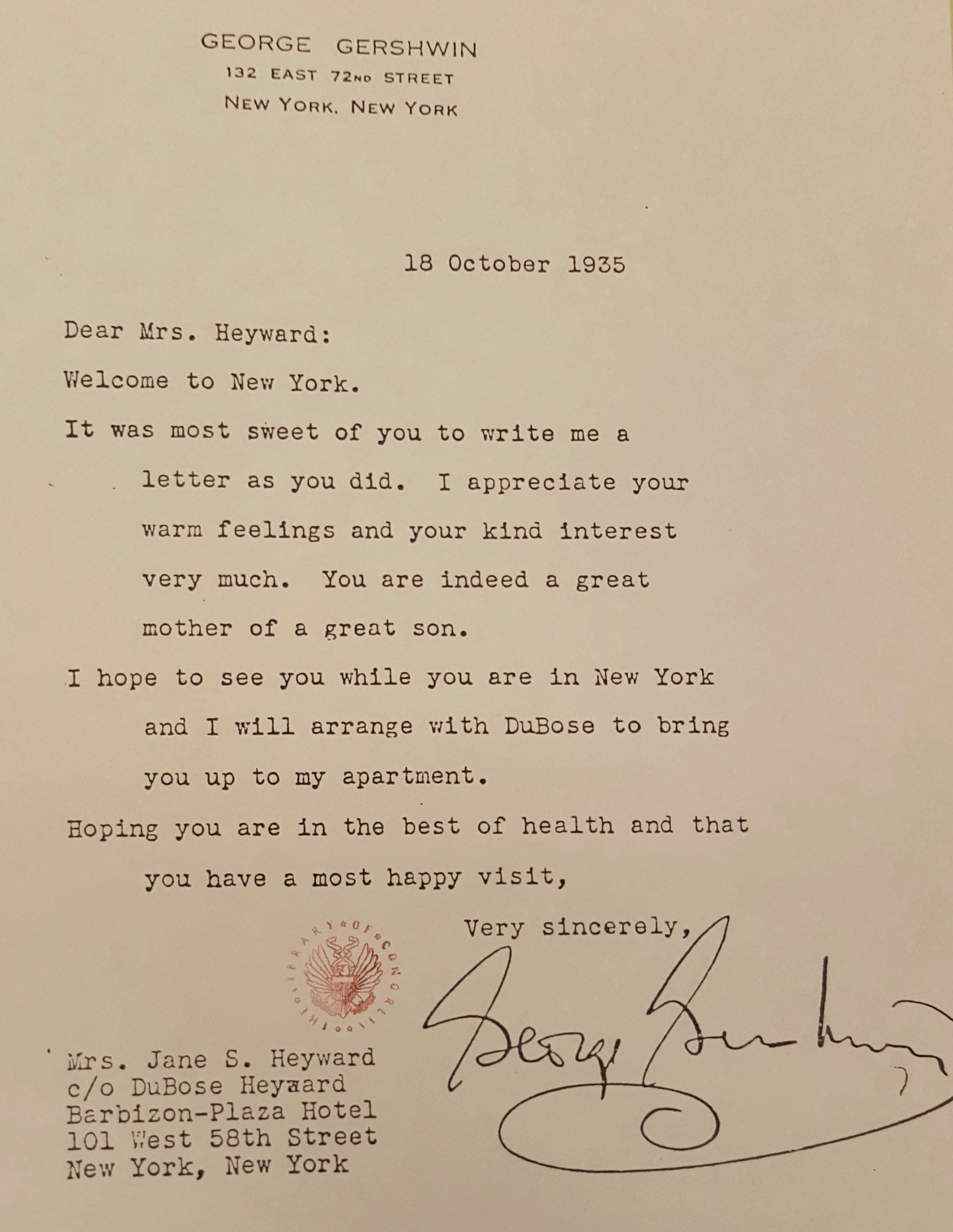 From the Archives: “Dear Mrs. Heyward: A Letter from George to DuBose’s ...