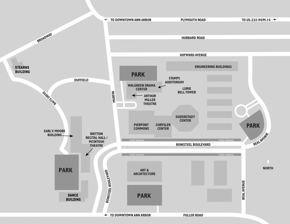 Maps & Directions - University of Michigan School of Music, Theatre & Dance
