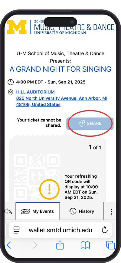 Guide to Digital Tickets - University of Michigan School of Music ...